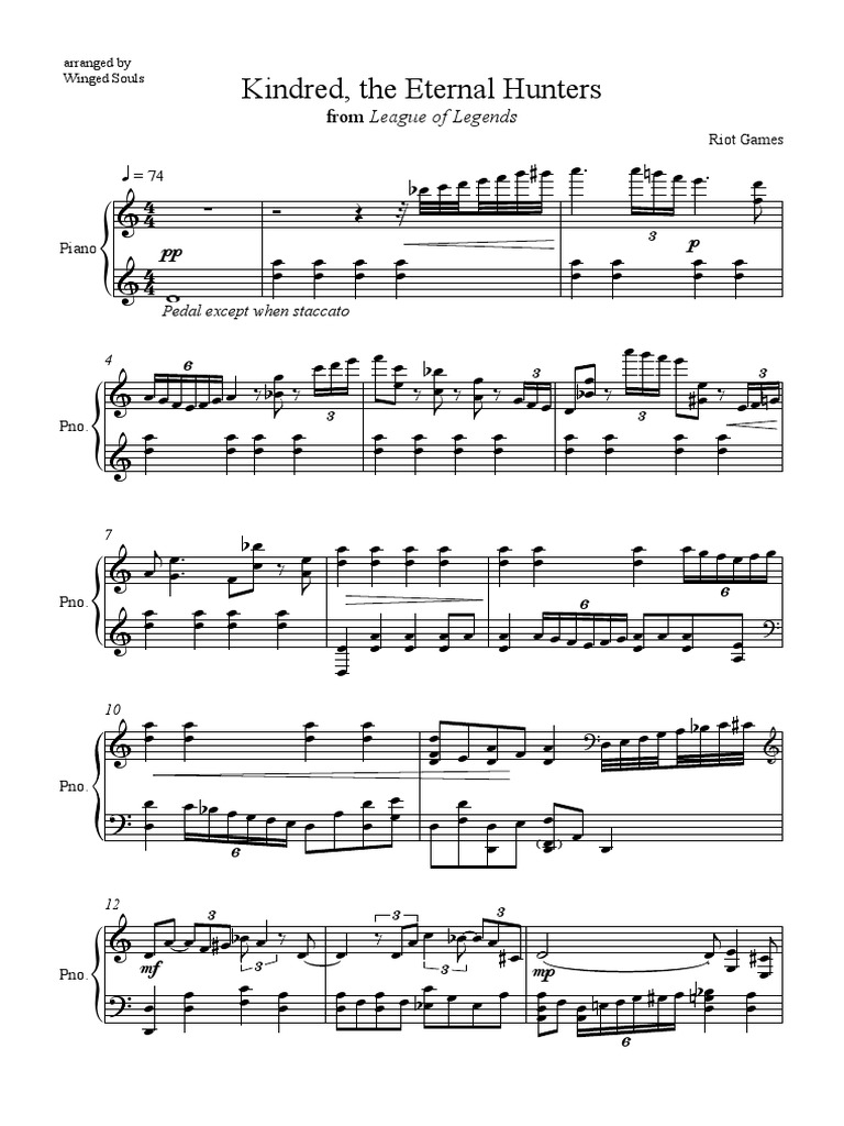 Kindred: Eternal Hunters Sheet Music | PDF | Leisure