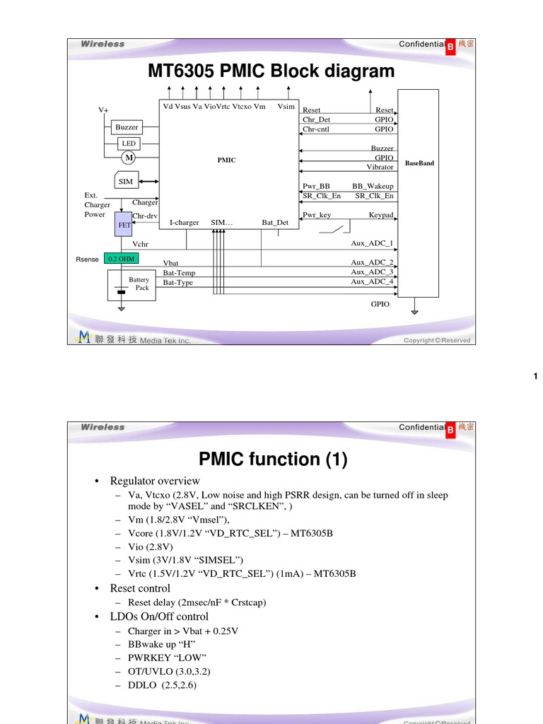 MT6305 PMIC Introduction | PDF | Battery Charger | Electrical Engineering