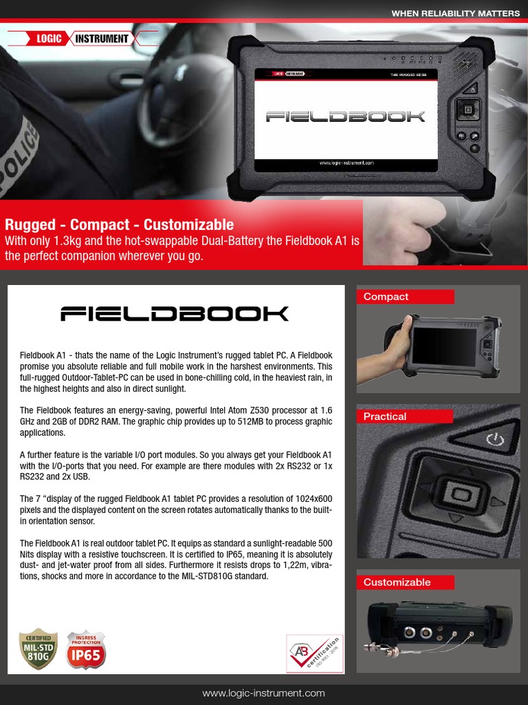Fieldbook A1 - en | PDF | Usb | Tablet Computer