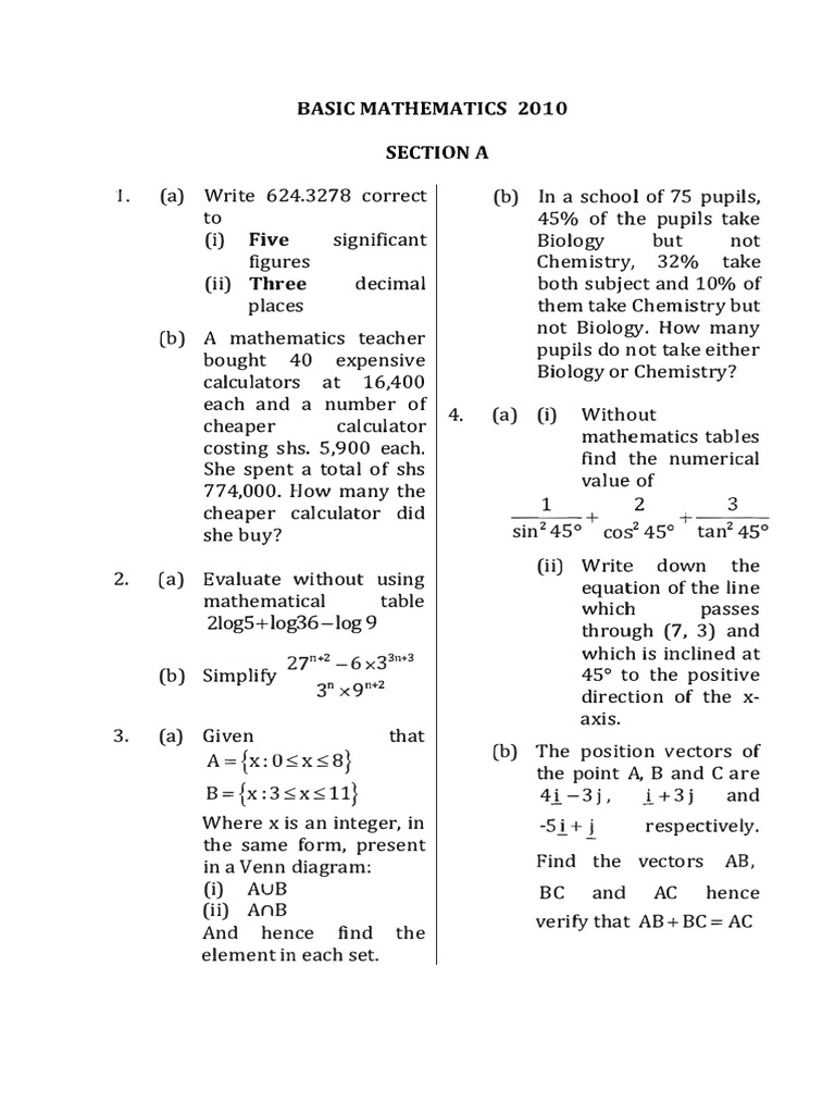 Basic Mathematics | PDF | Horizon | Triangle