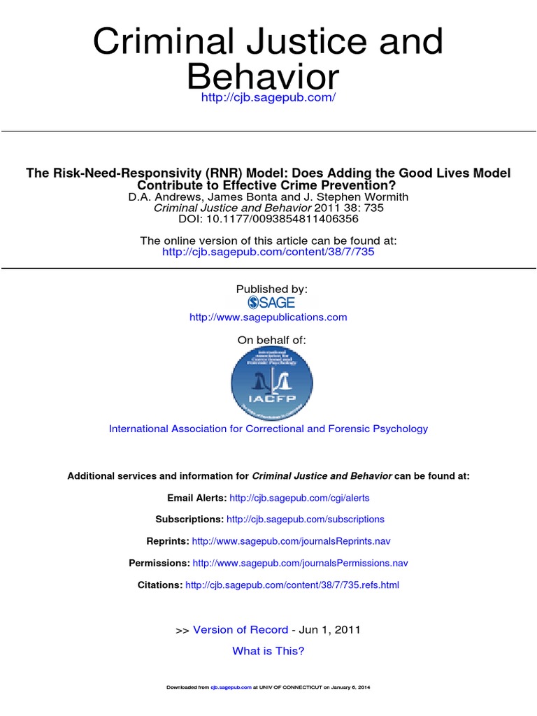 Rnr Model Grm | Psychopathy | Motivation