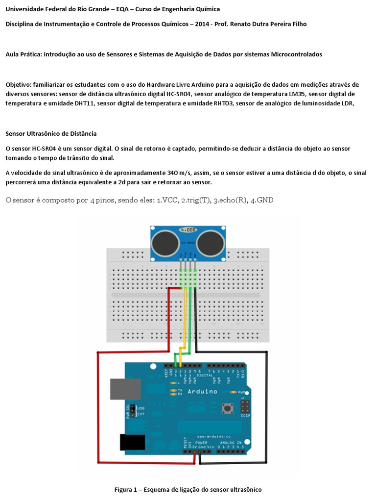 Roteiro Aula Prática - Sensores em Arduino | PDF | Arduino | Driver de ...