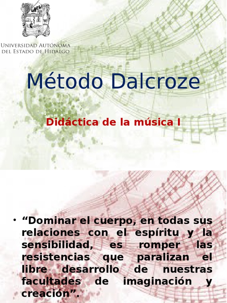 Método Dalcroze: Educación Musical Activa | PDF | Conceptos ...