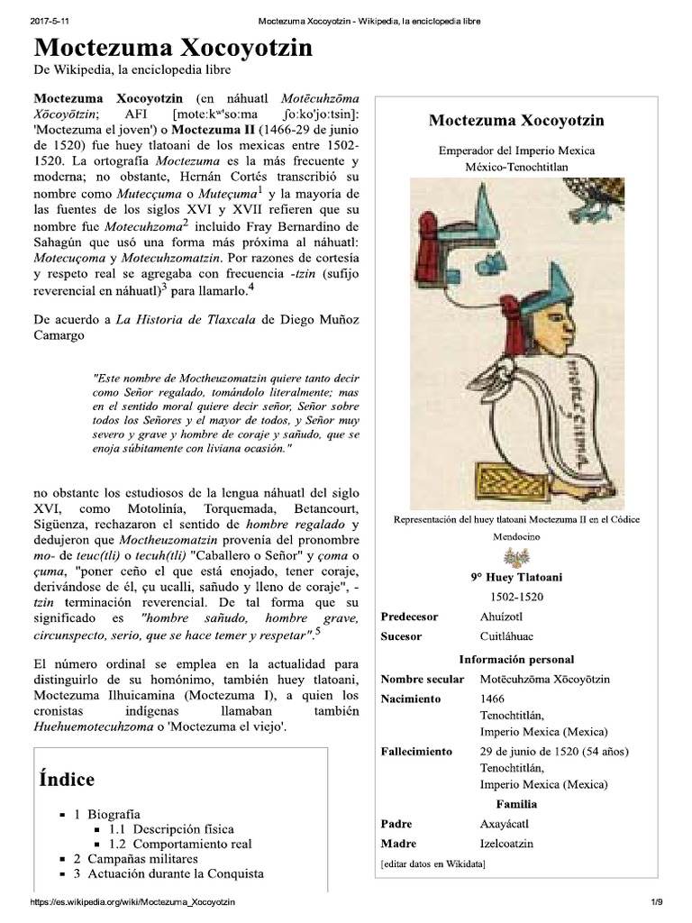 Moctezuma | PDF