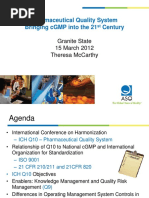 ICH Q10: Enhancing Pharmaceutical Quality | PDF