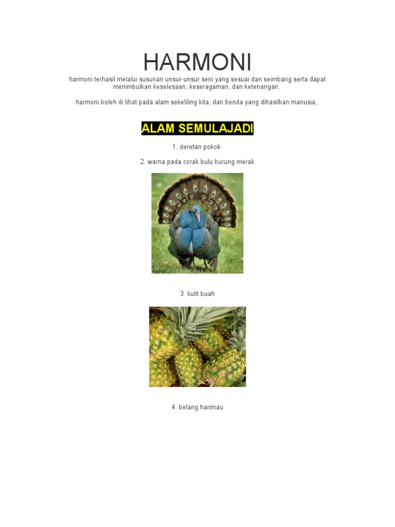 Harmoni: Alam Semulajadi | PDF