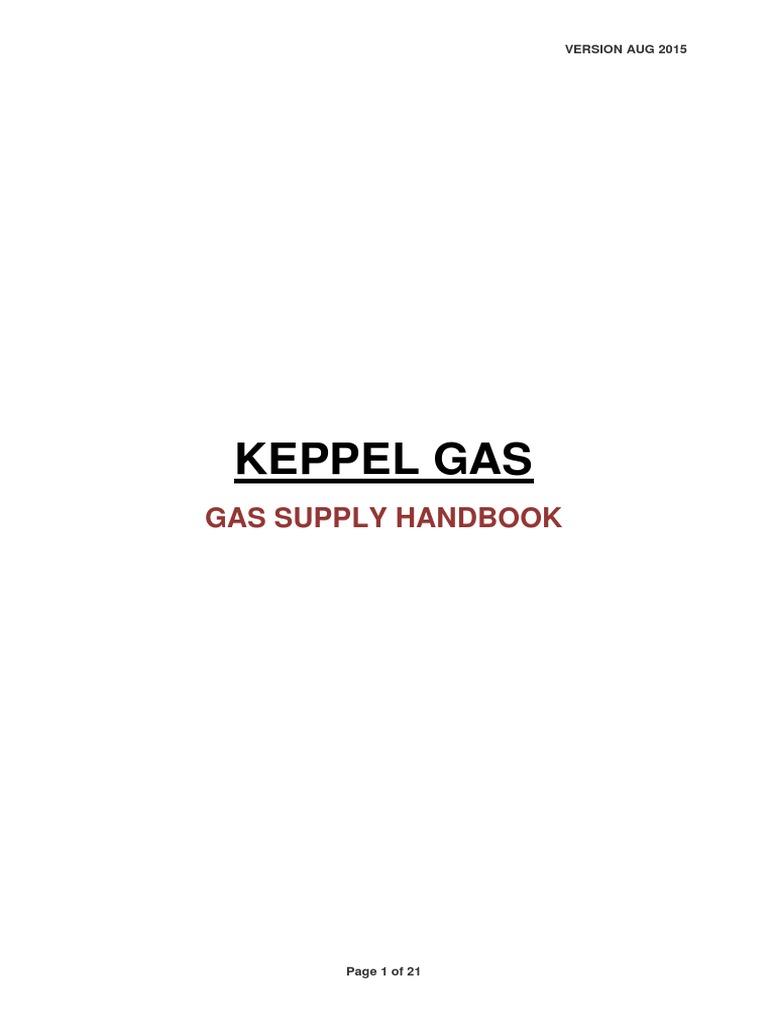 Gas Supply Handbook | PDF | Natural Gas | Pipeline Transport