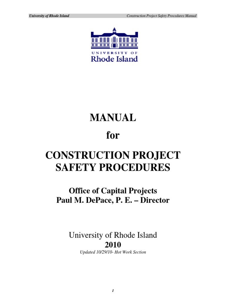 Manual For Construction Procedures URI PDF | PDF