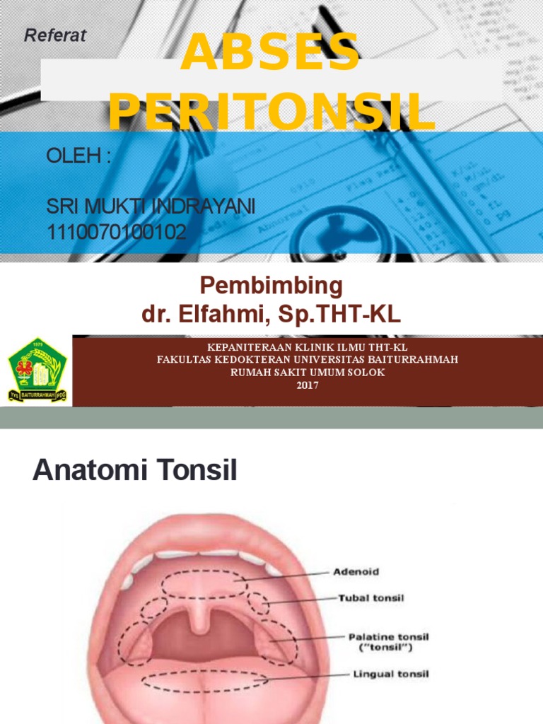 Referat Abses Peritonsil | PDF | Sains & Matematika