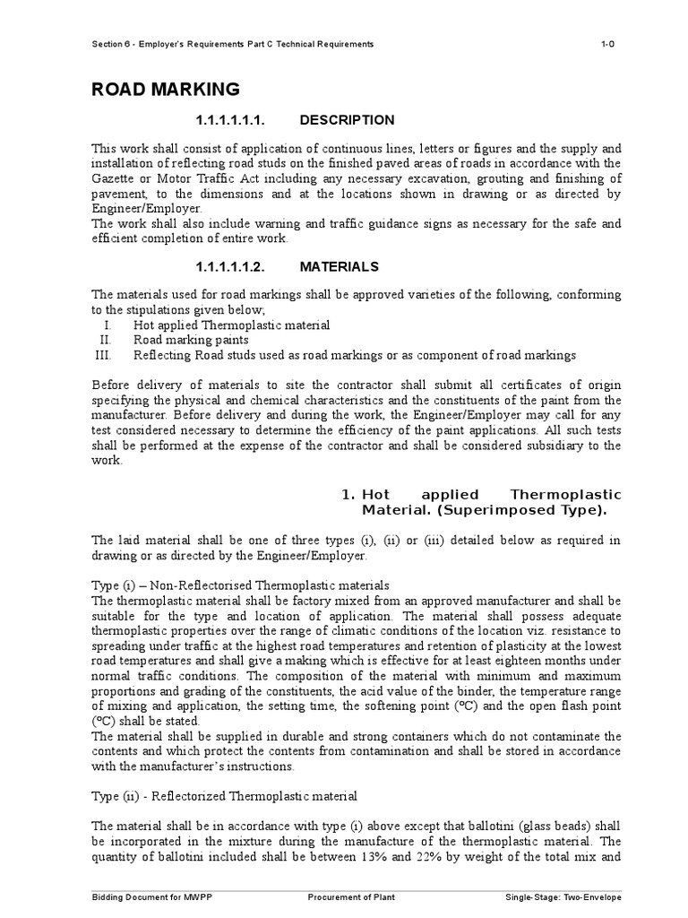 Road Marking | PDF | Paint | Road Surface