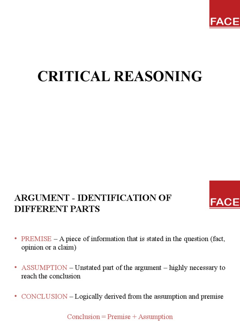 Critical Reasoning | PDF | Argument