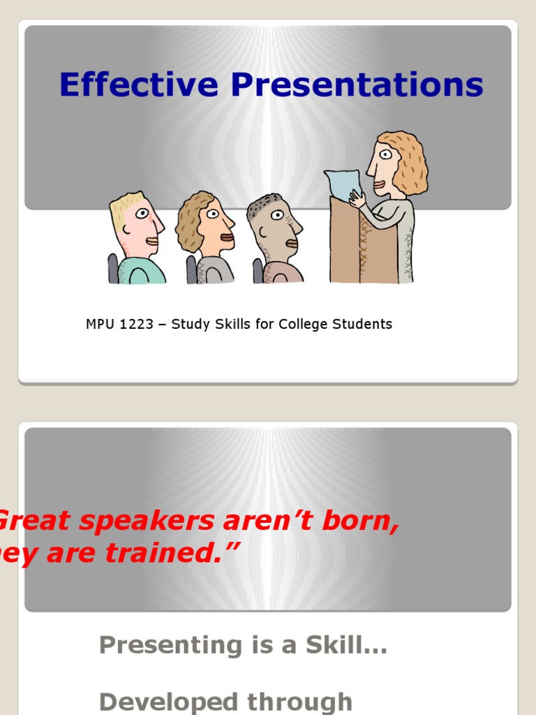 MPU 1223 - Presentation Skills | PDF | Typefaces | Psychological Concepts