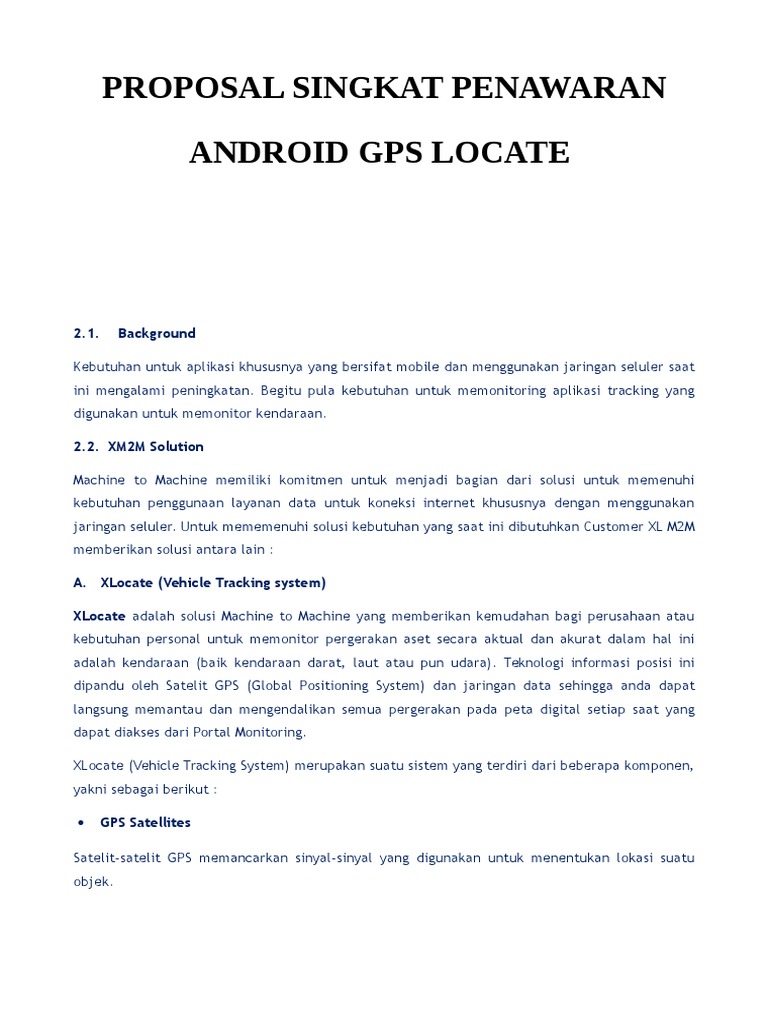 Proposal GPS | PDF