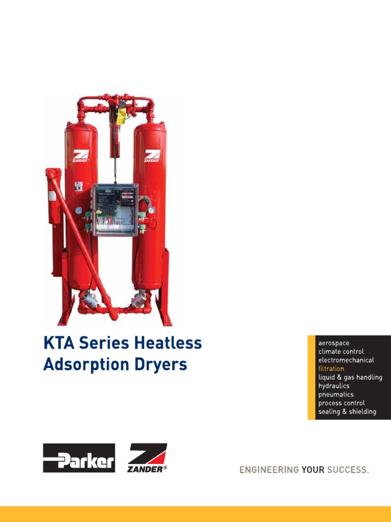 KTA REV 001.PDF Heatless Air Dryer PArker Zander | PDF