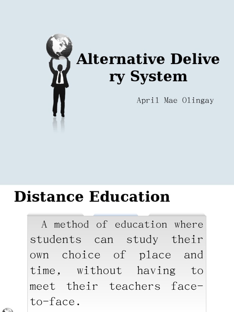 Alternative Delivery System | PDF