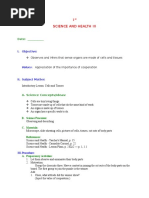 A Detailed Lesson Plan in Science 3 | PDF | Matter | Lesson Plan