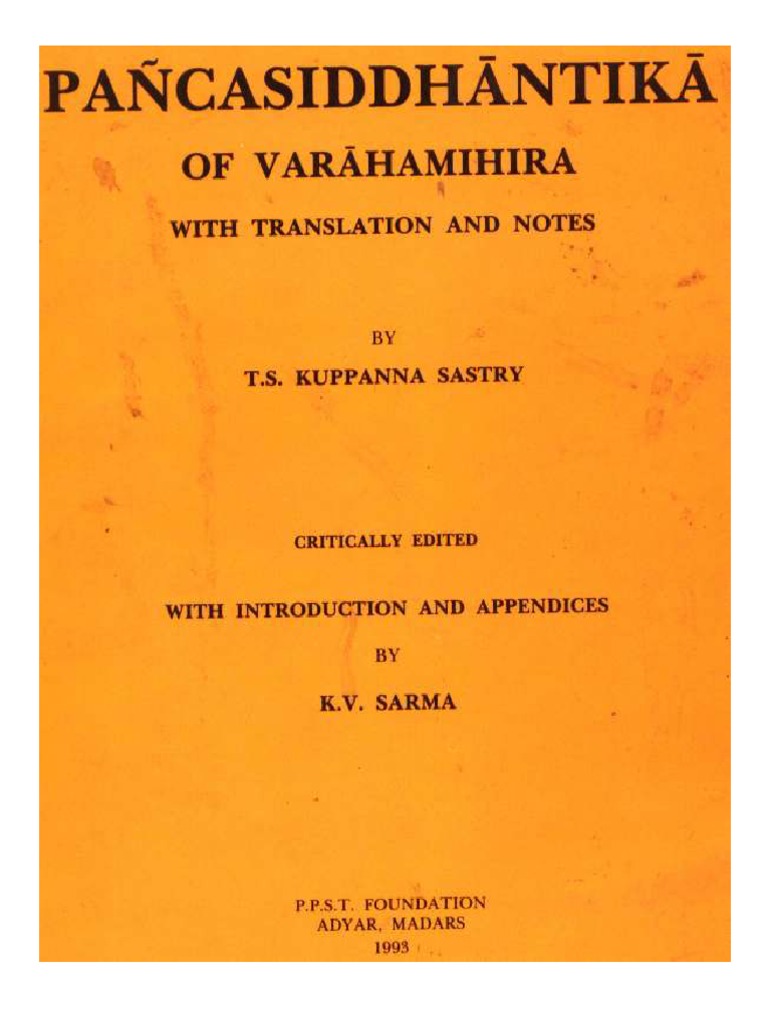 Pancha Siddhantika PDF | Download Free PDF | Ancient Rome | Julius Caesar