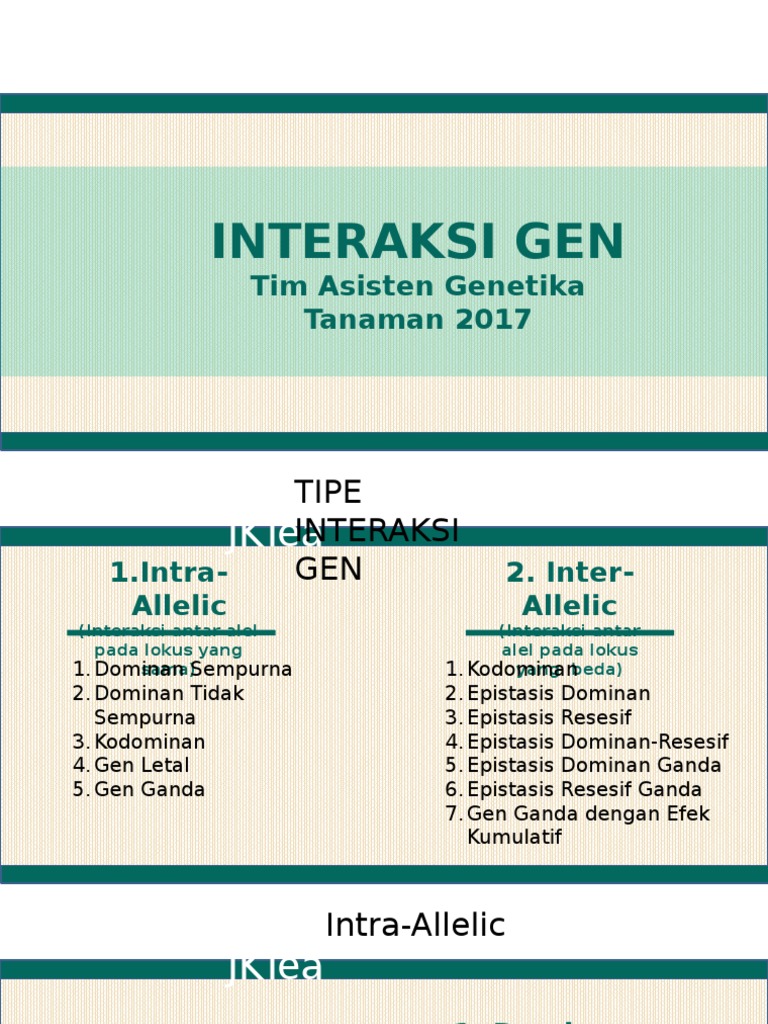 Interaksi Gen | PDF