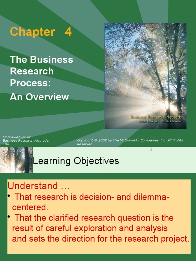 The Business Research Process: An Overview: Mcgraw-Hill/Irwin Business ...