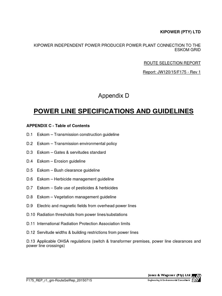 Power Line Specifications and Guidelines | PDF | Deep Foundation | Concrete