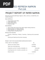 Project Profile On Tissue Paper Manufacturing | PDF | Paper | Economies