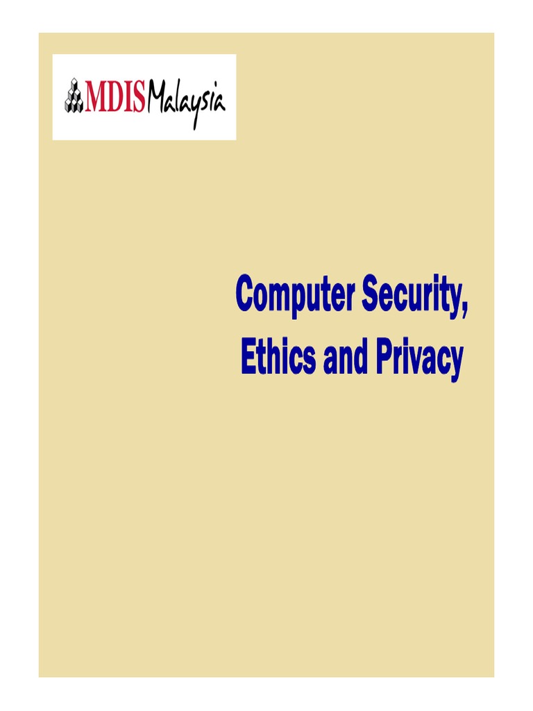 Computer Security, Ethics and Privacy PDF | PDF | Computer Virus | Http ...