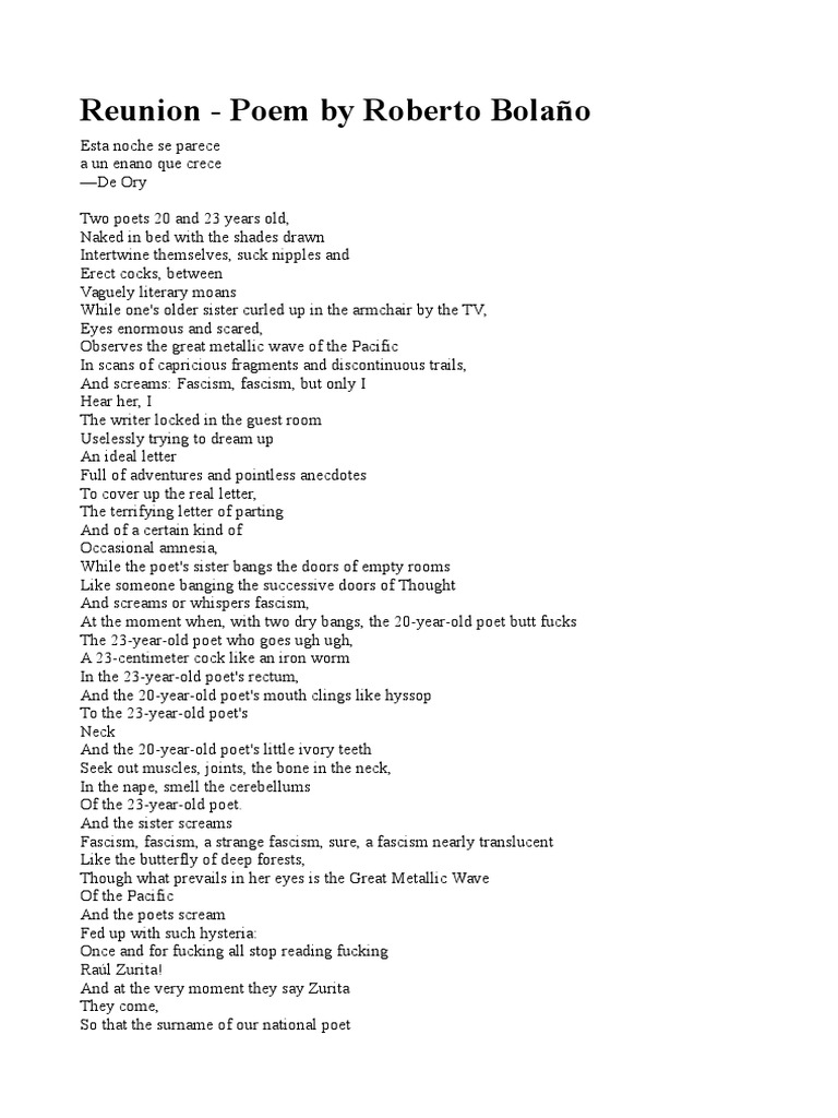 Reunion | PDF | Poetry