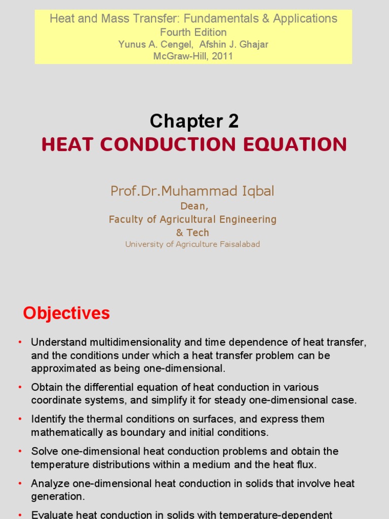 Chapter 2 HEAT CONDUCTION EQUATION | PDF | Thermal Conduction | Heat
