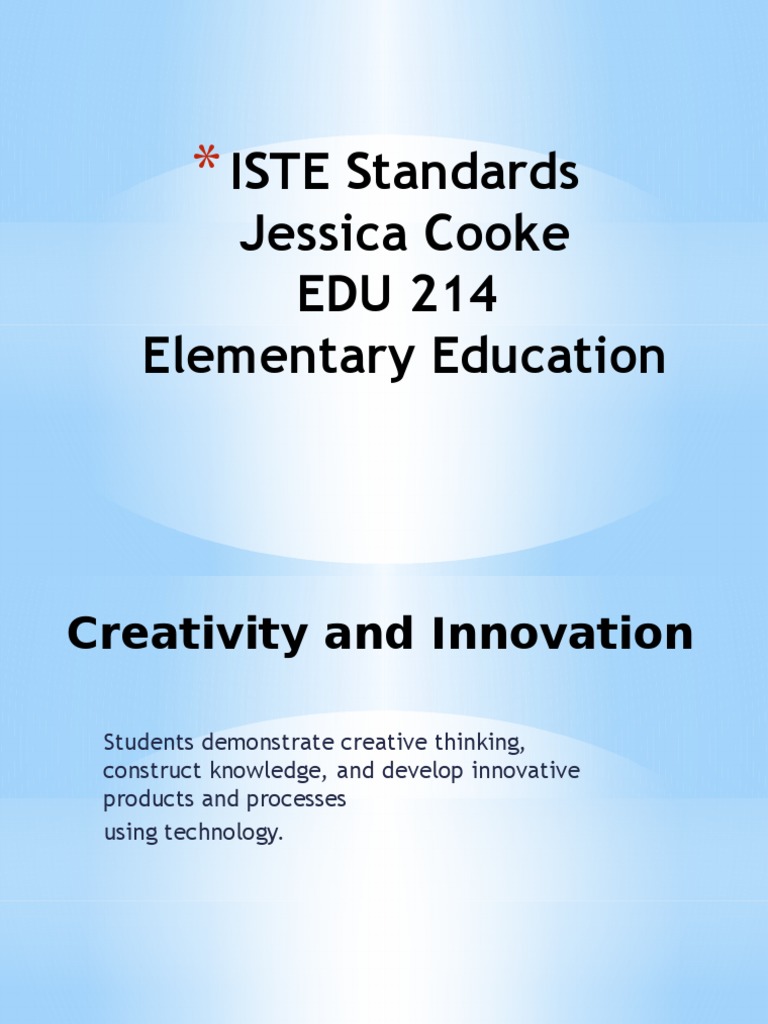 ISTE Student Standards | PDF | Brainstorming | Collaboration