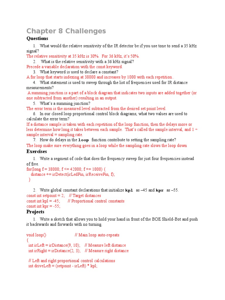 Chapter 8 Challenges: Questions | PDF | Teaching Methods & Materials ...