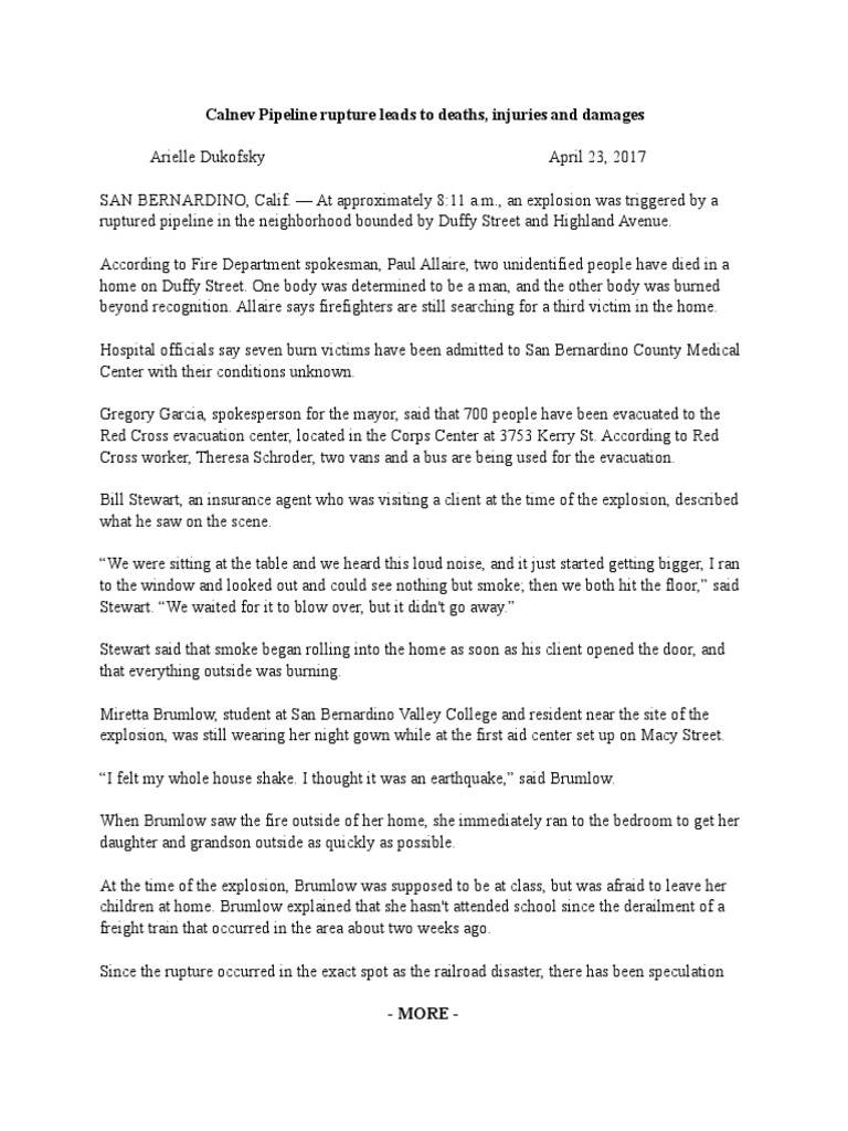 Explosion | PDF | Pipeline Transport | Disasters