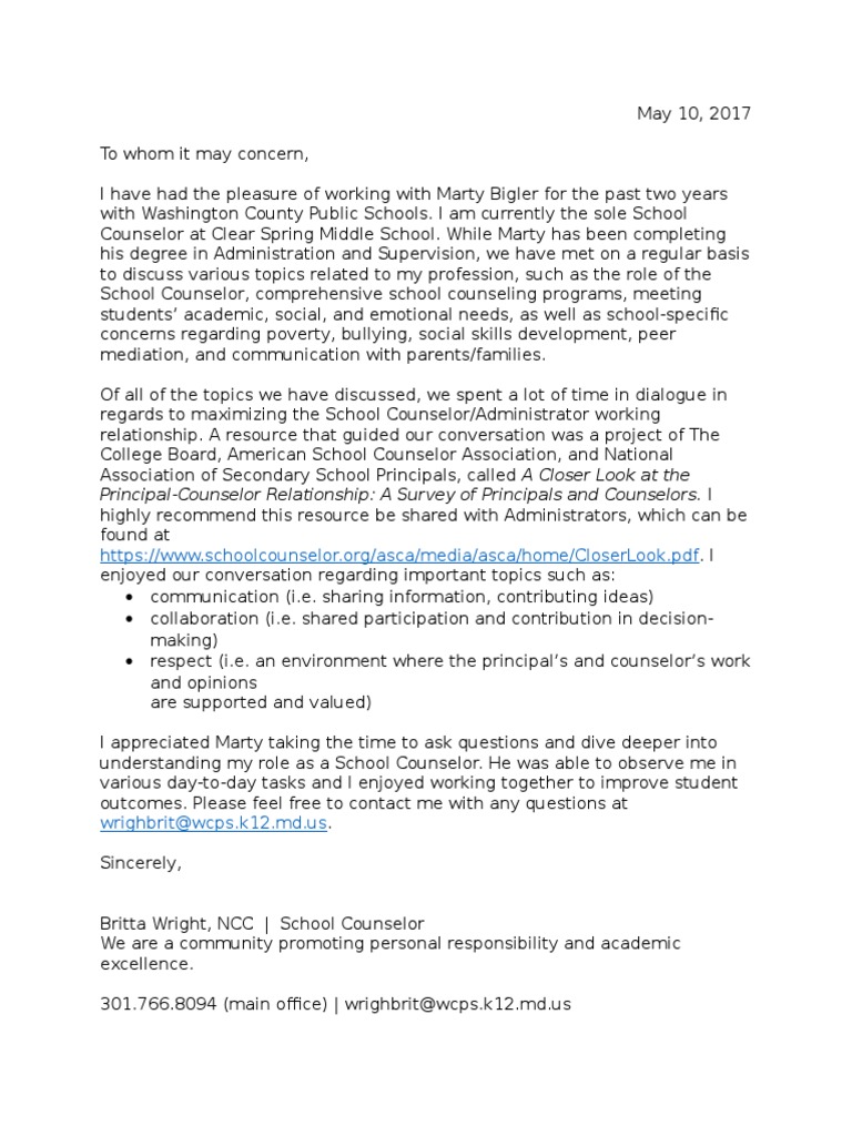 Guidance Letter | PDF