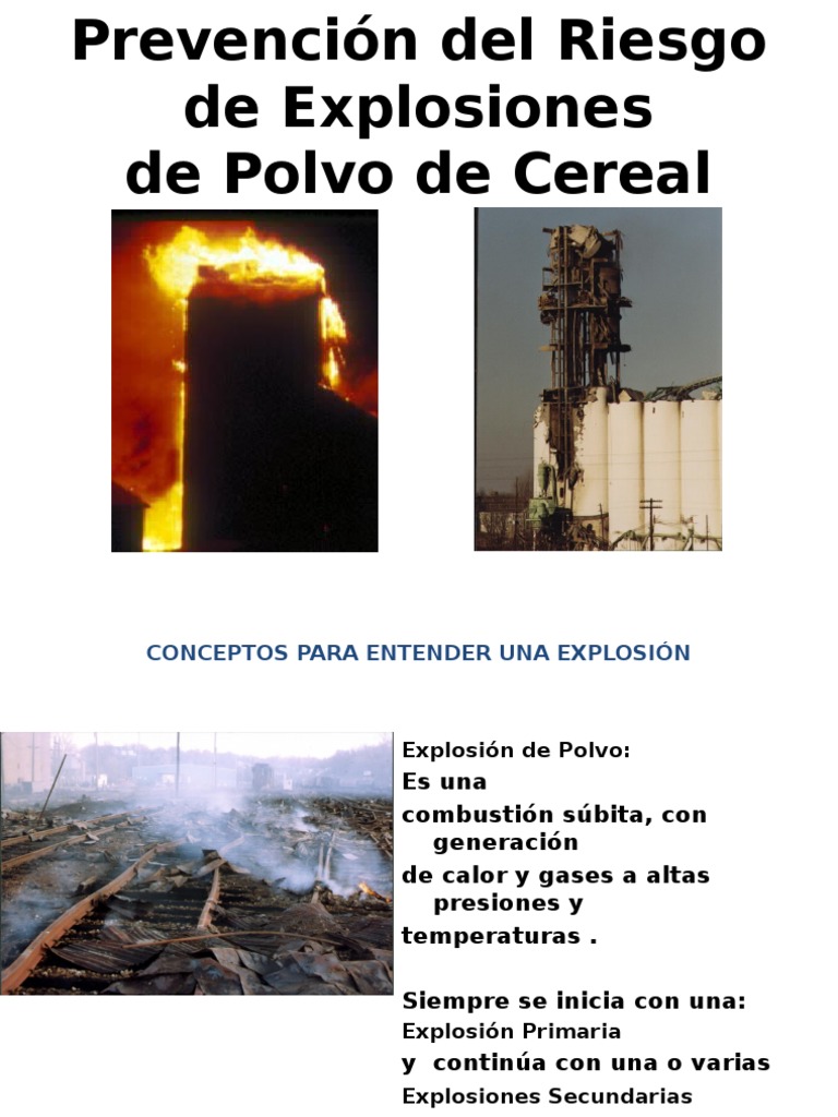 Prevencion de Explosiones de Polvo e Incendio | PDF | Energía y ...