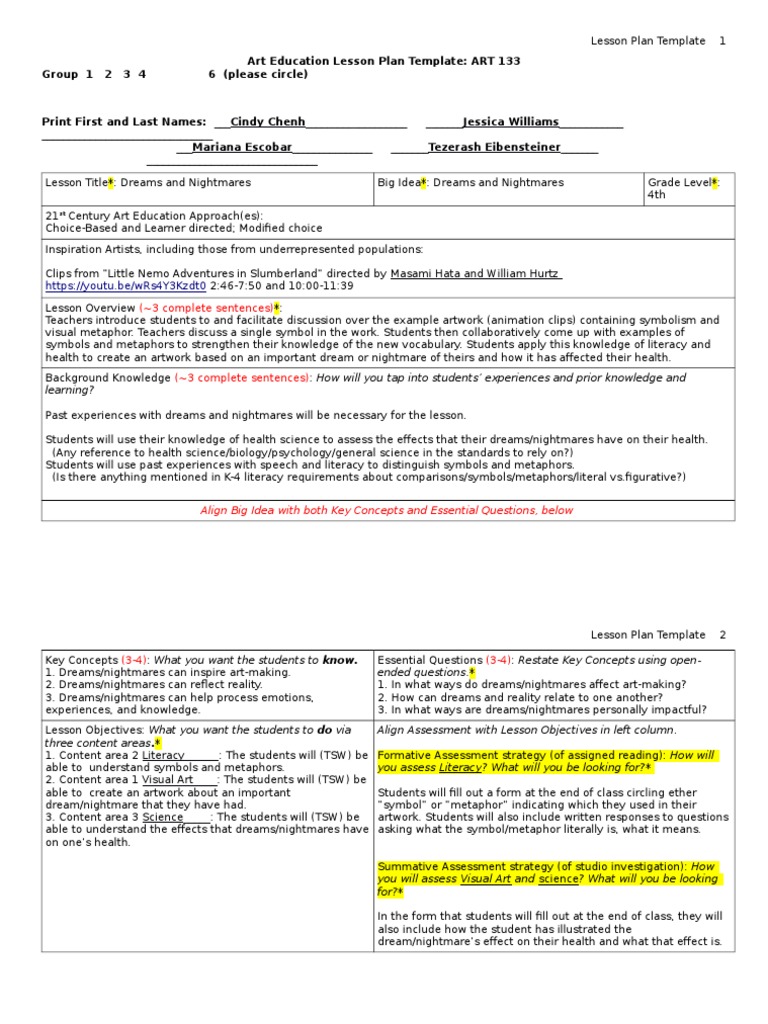 Lesson 5 | PDF | Lesson Plan | Perception