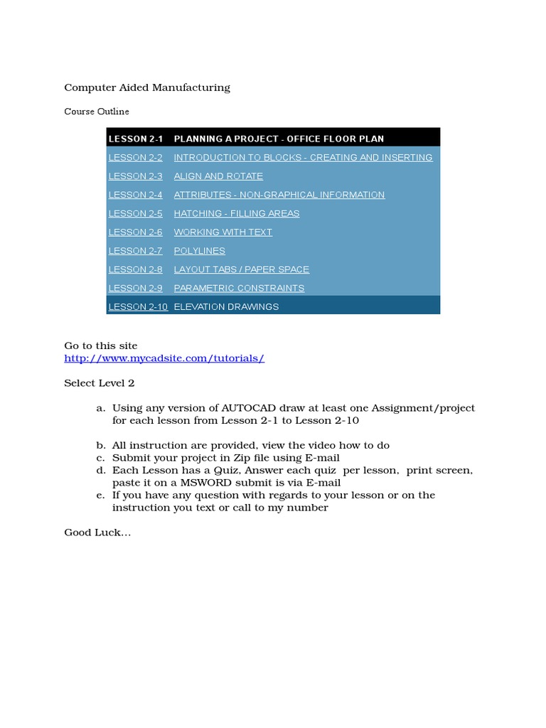 Computer Aided Manufacturing | PDF