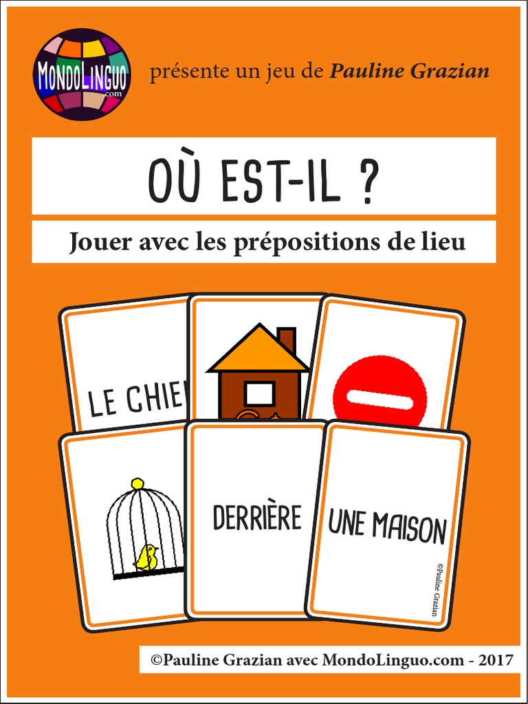 Jeu prépositions de lieu | Adposition | Linguistique