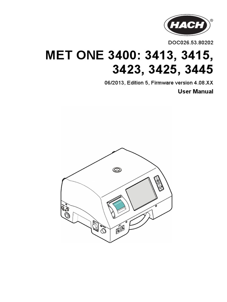 Met One 3415 | PDF | Electrostatic Discharge | Wi Fi