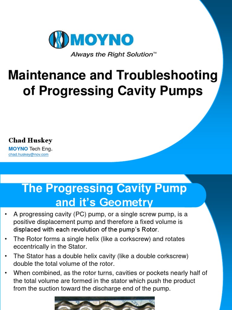 Huskey - Maintenance and Troubleshooting of Progressive Cavity Pumps ...