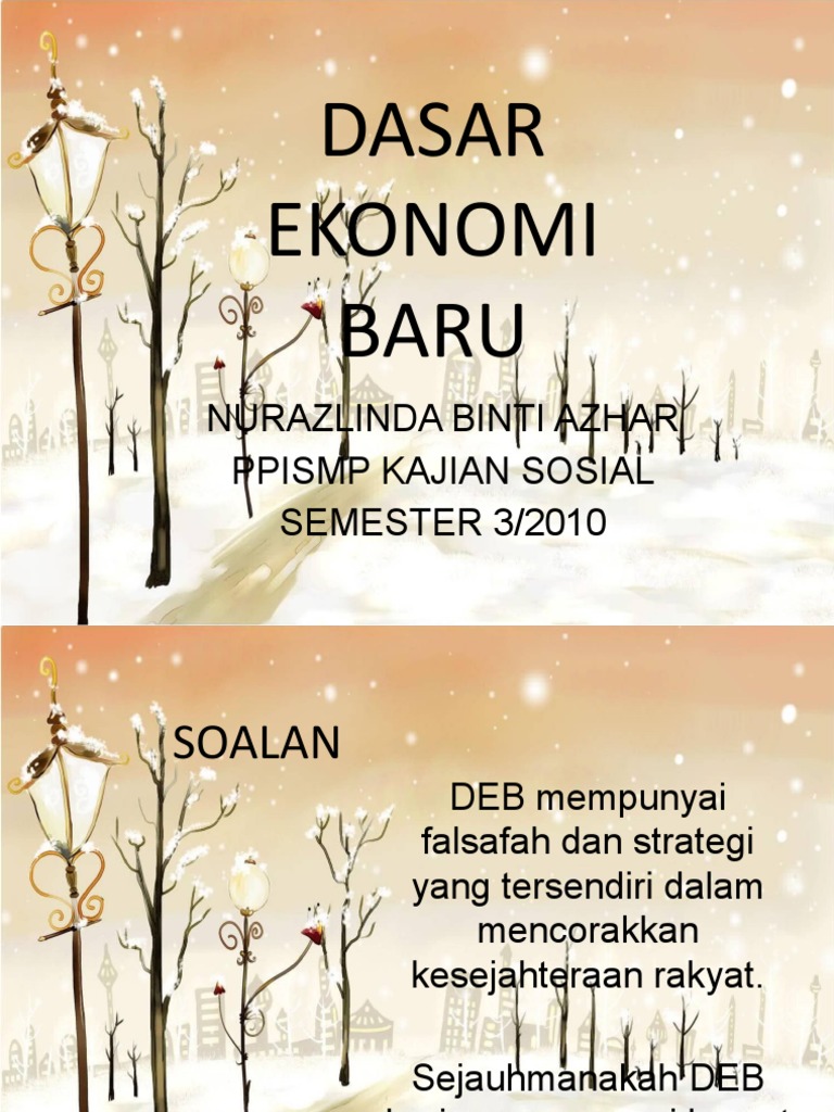 Dasar Ekonomi Baru Pdf