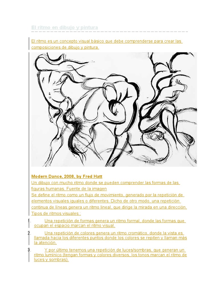 El Ritmo en Dibujo y Pintura | PDF | Ritmo | Arte abstracto
