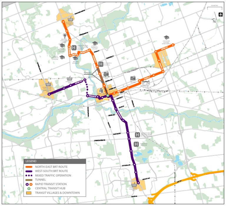 BRT Overview Map | PDF | Public Transport | Rapid Transit