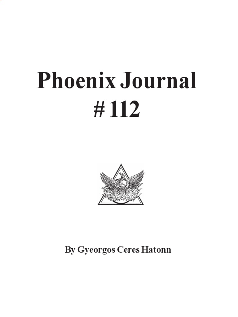 J112 Phoenix Journal "How Can You Discern My Truth?" | PDF | Wafer ...