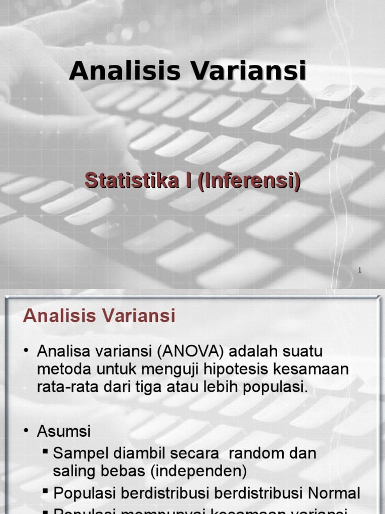 Analisis Variansi | PDF
