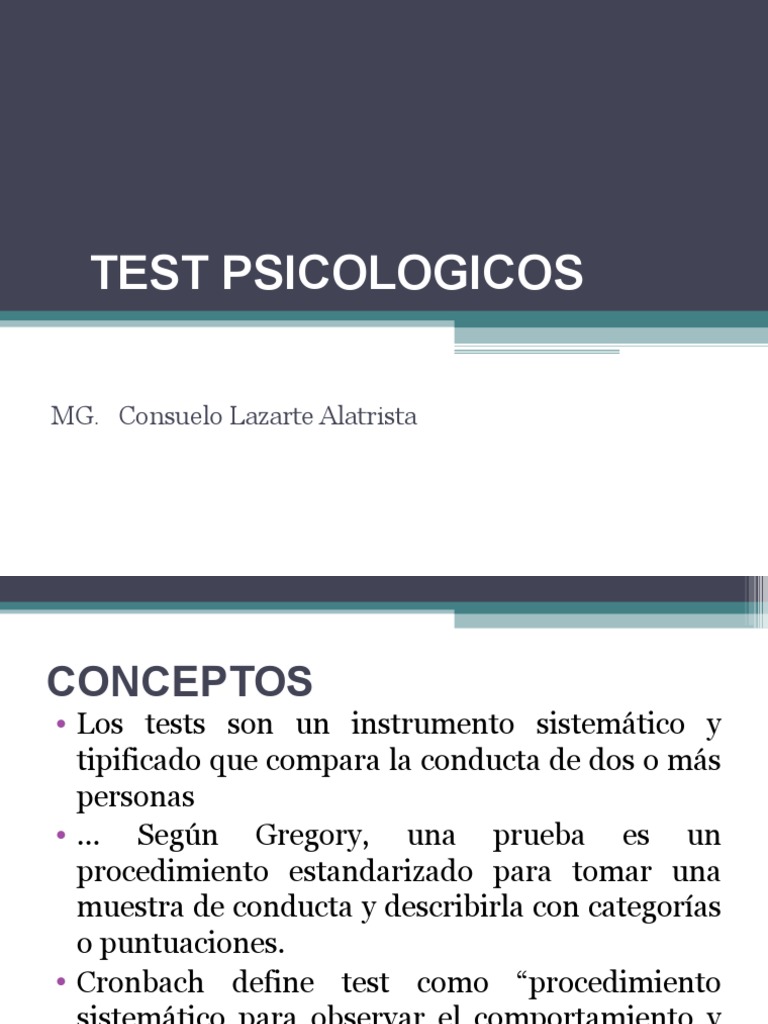 Test Psicologicos | Validez (Estadísticas) | Cociente de inteligencia