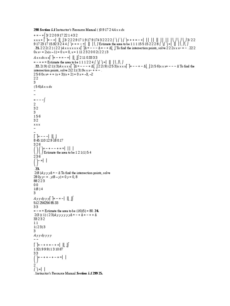 Calculus 9e Purcell Varberg Rigdon (Solution) 298 299 | PDF