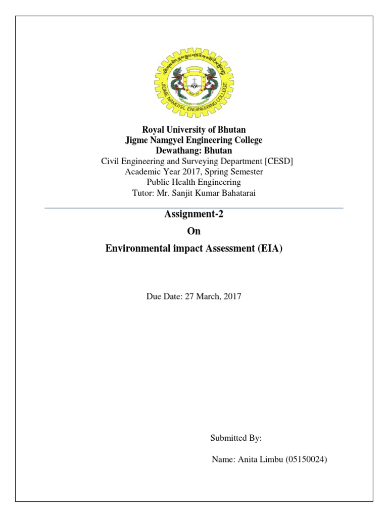 Environment Impact Assessment | PDF | Environmental Impact Assessment ...
