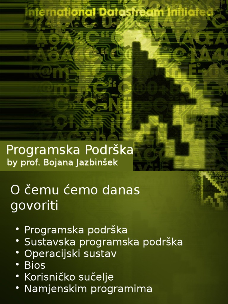 Programska Podrška | PDF