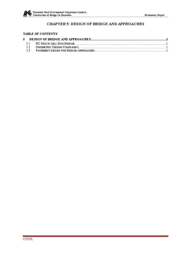 Chapter - 5 - Design of Bridge and Approaches | PDF | Road Surface ...