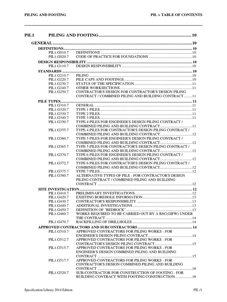 Pil 14 | PDF | Subcontractor | Deep Foundation