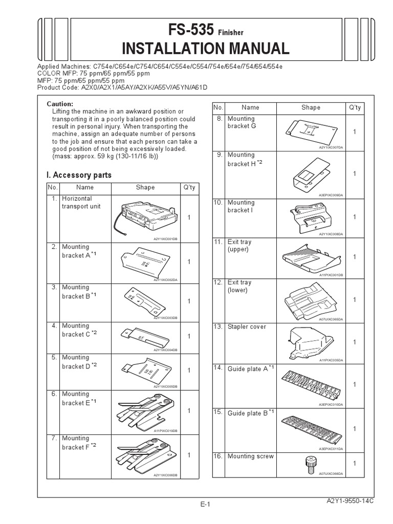 FS 535InstallInstr | PDF | Electrical Connector | Equipment